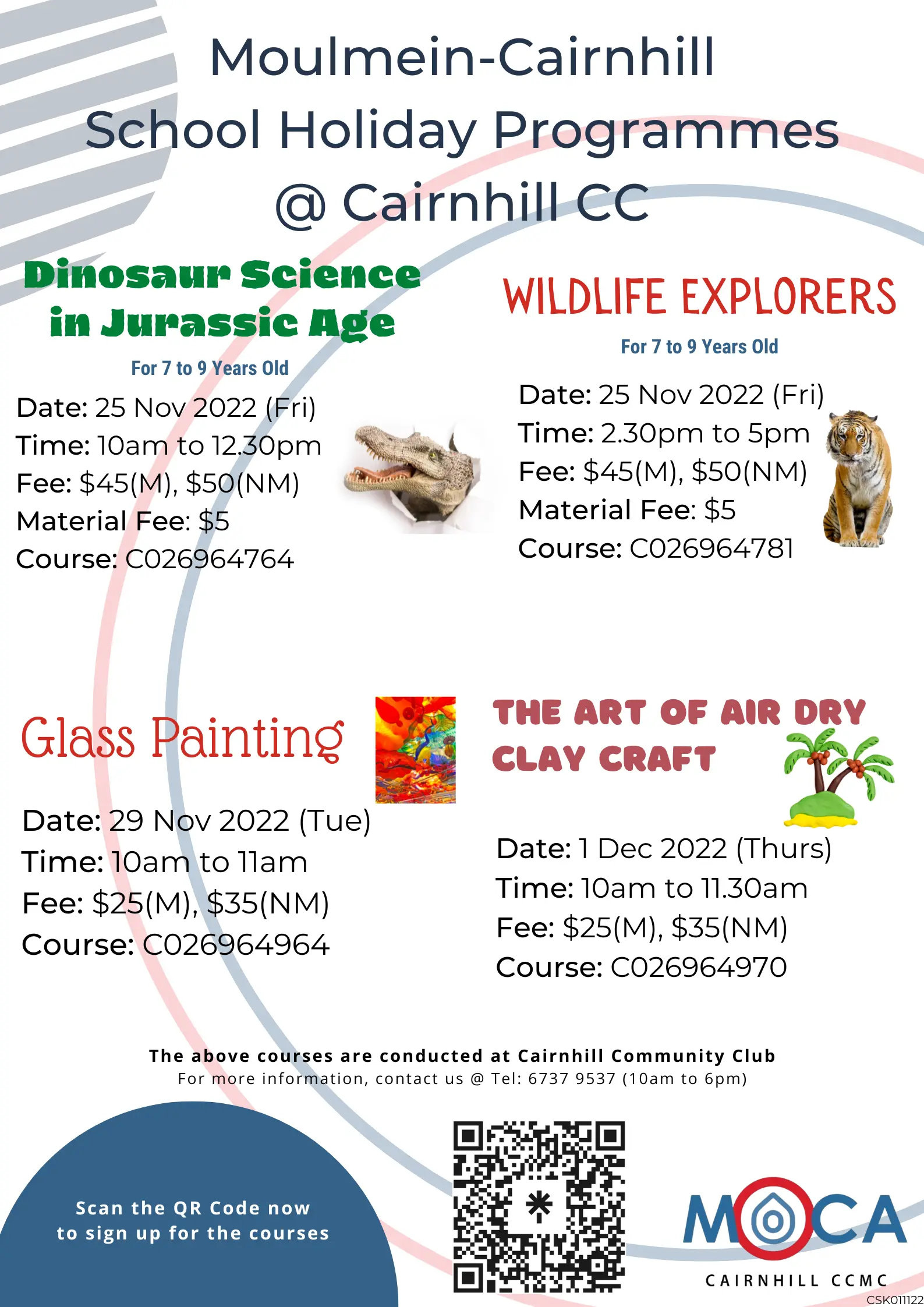 MoCa School Holiday Programmes